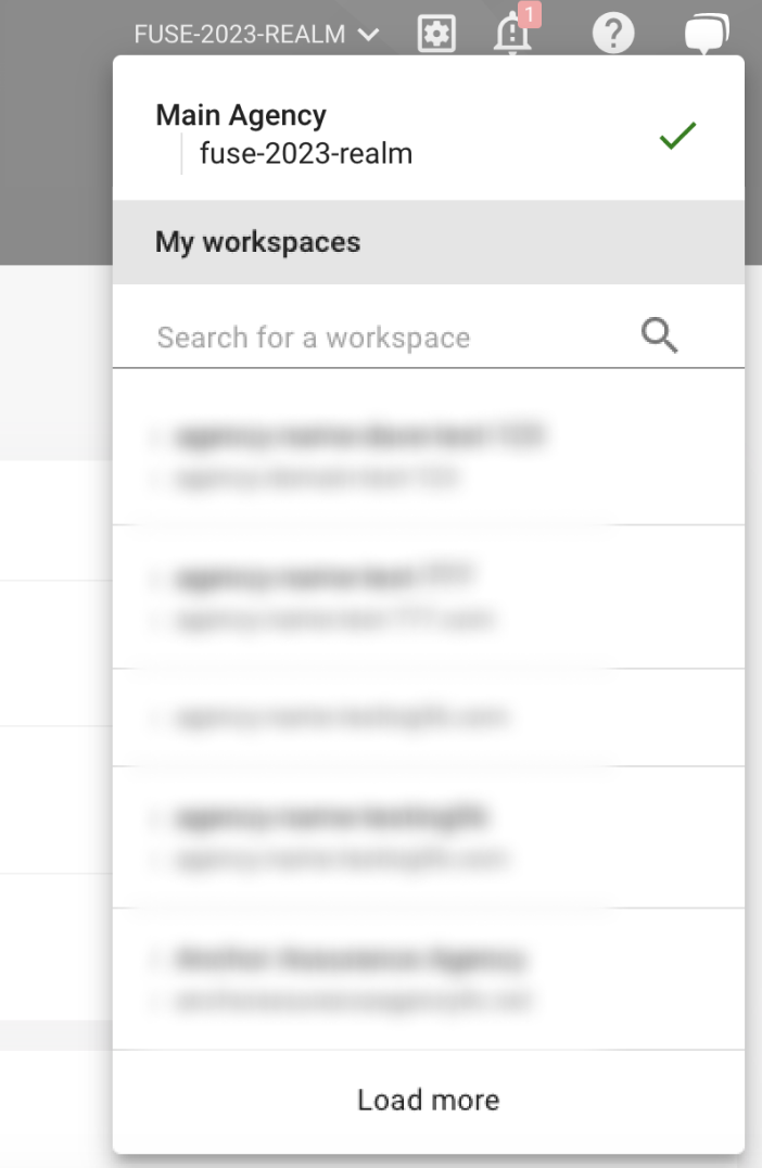 How to Use the Agency Revolution Workspace Switcher